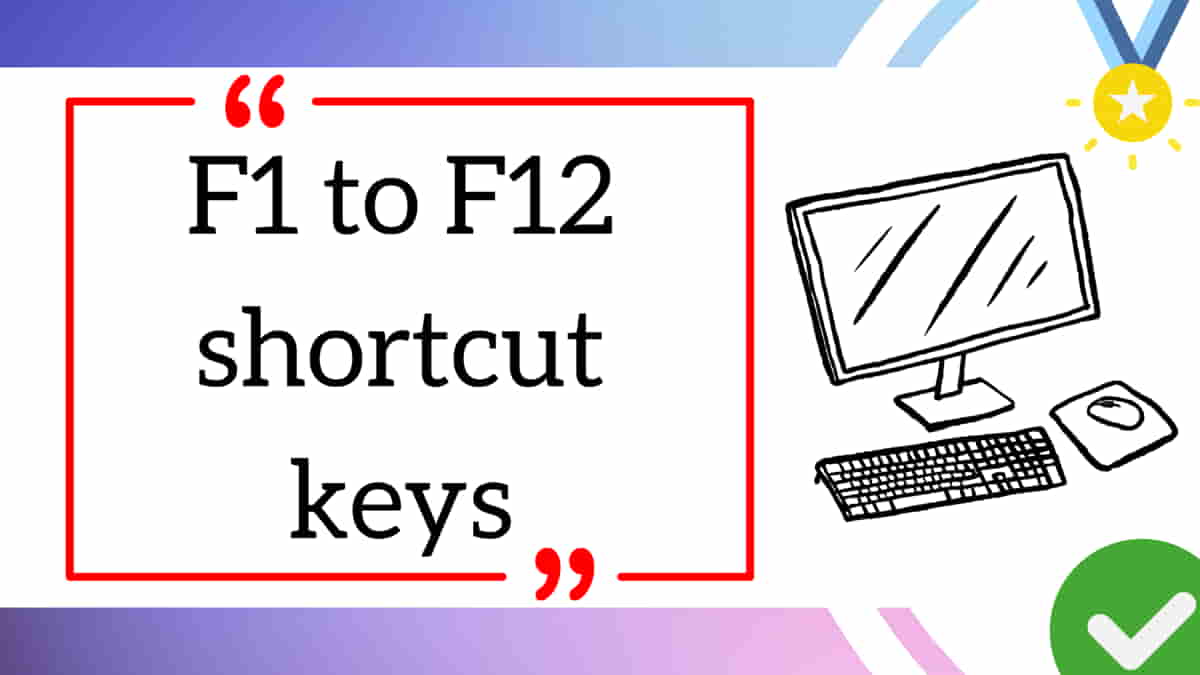 F1 to F12 Shortcut Keys जो आपको जानना चाहिए - MrGyani F1 to F12 Shortcut Keys जो आपको जानना चाहिए - MrGyani
